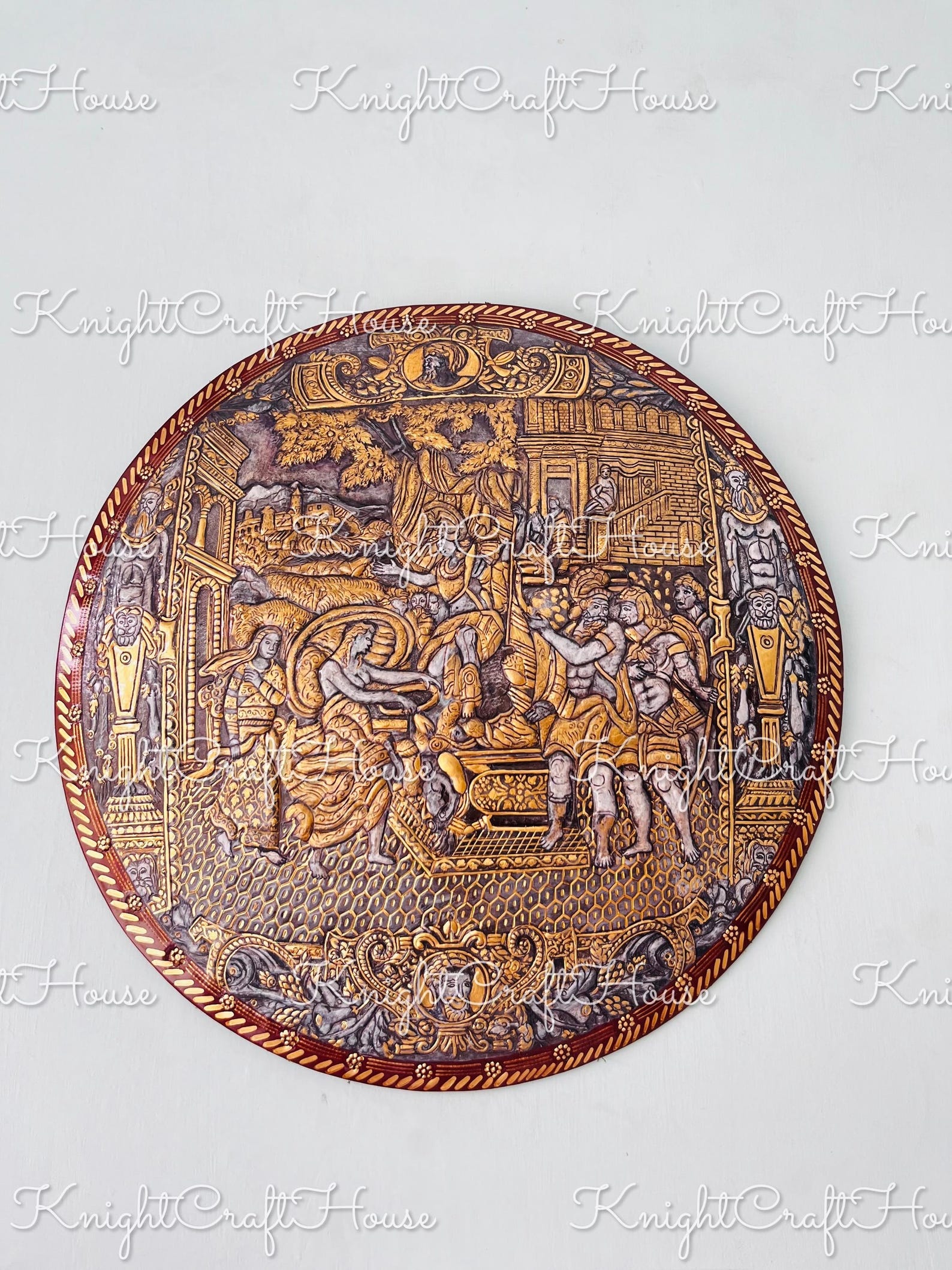 Parade Shield ('the Cellini Shield') Replica Medieval Italian Viking ...