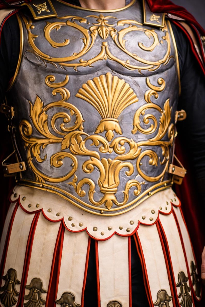 Handmade Roman Muscle Armor Cuirass: Steel Gladiator Cosplay ...