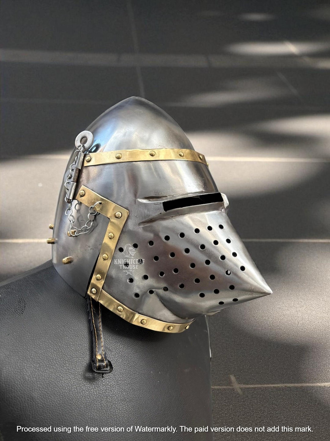 Medieval Hounskull Bascinet Helmet: Pig Face Knight Armet, SCA LARP ...