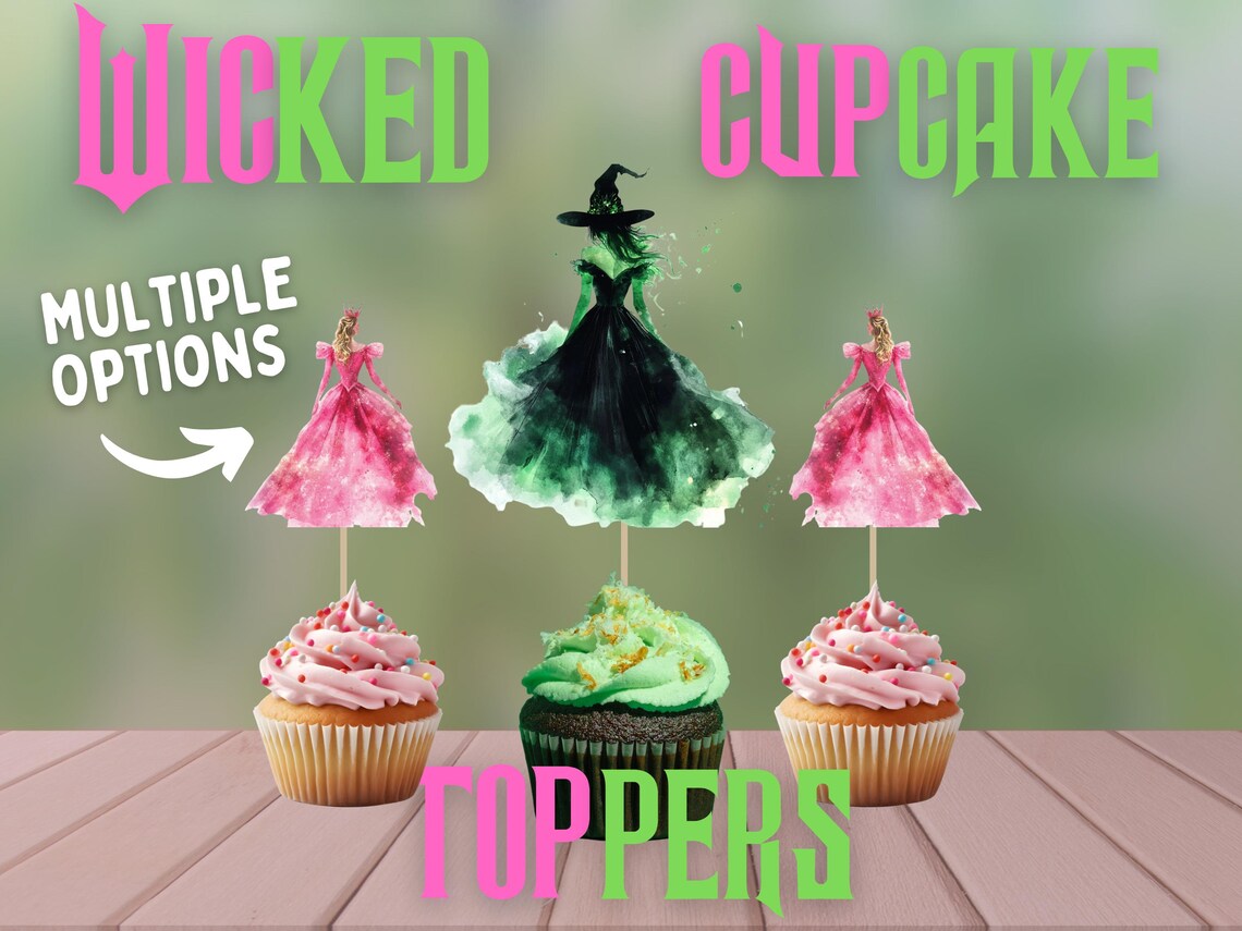 Wicked Cupcake Toppers - Etsy