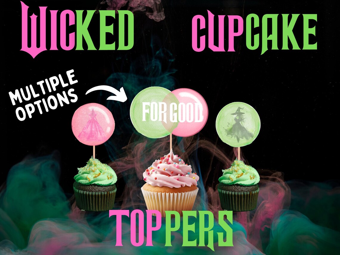 Wicked Cupcake Toppers - Etsy