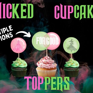 Wicked Cupcake Toppers - Etsy