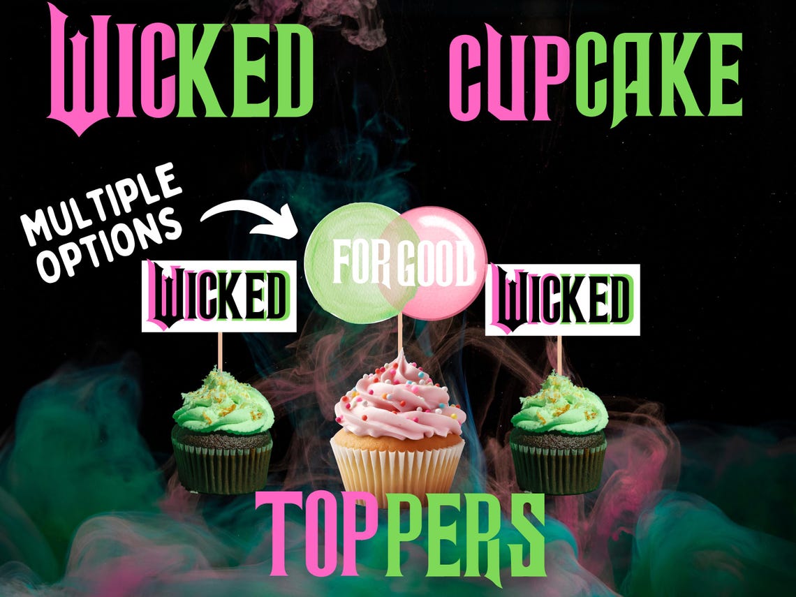Wicked Cupcake Toppers - Etsy