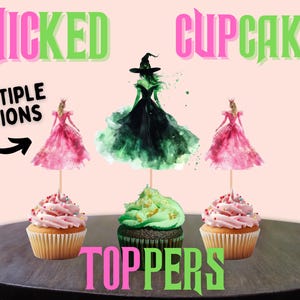 Wicked Cupcake Toppers - Etsy