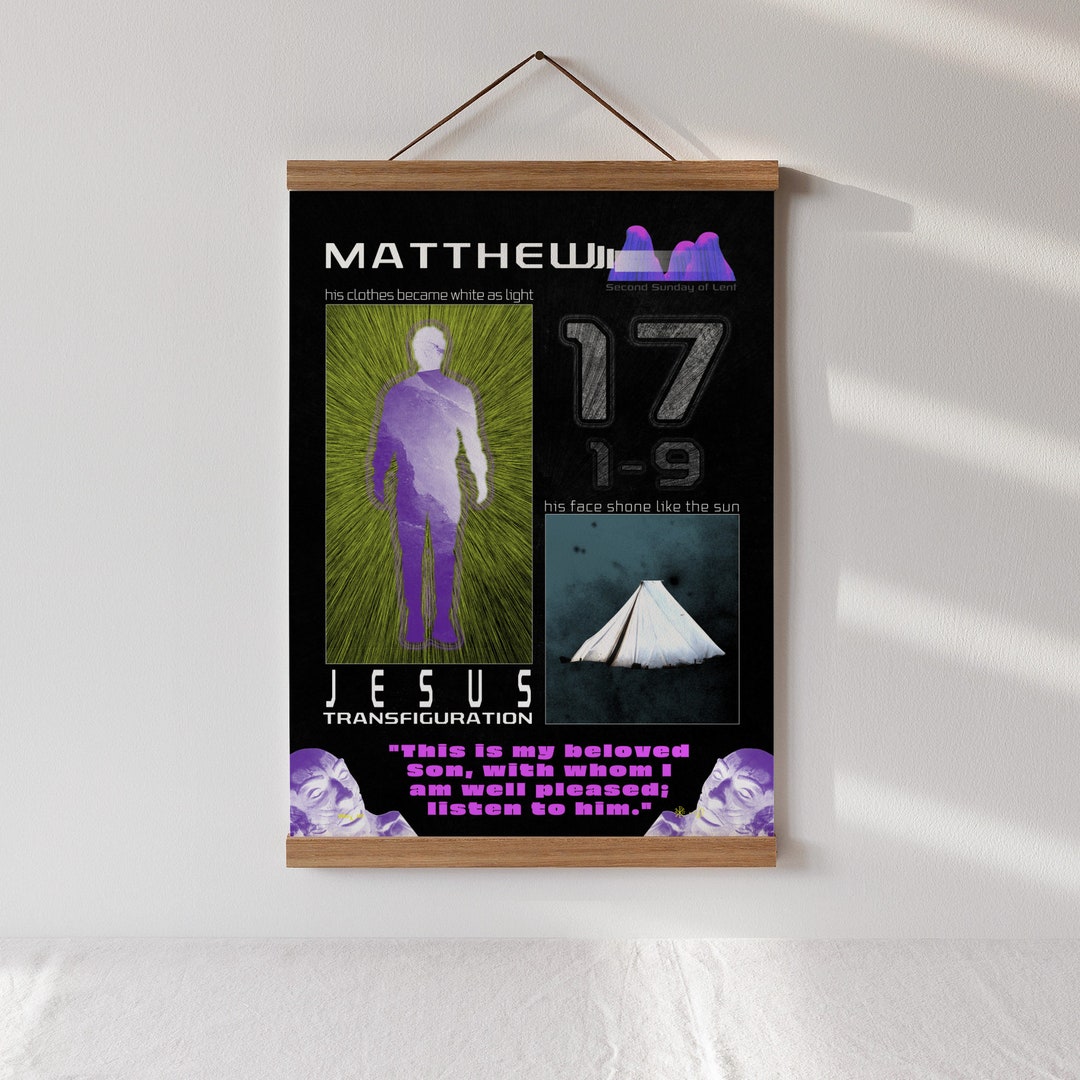 The Transfiguration of Jesus Art Print, Digital Download Poster, Bible ...