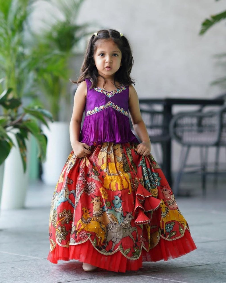 Designer Kids Lehenga Choli, Girls Lehenga Indian Kids Dress, Wedding ...