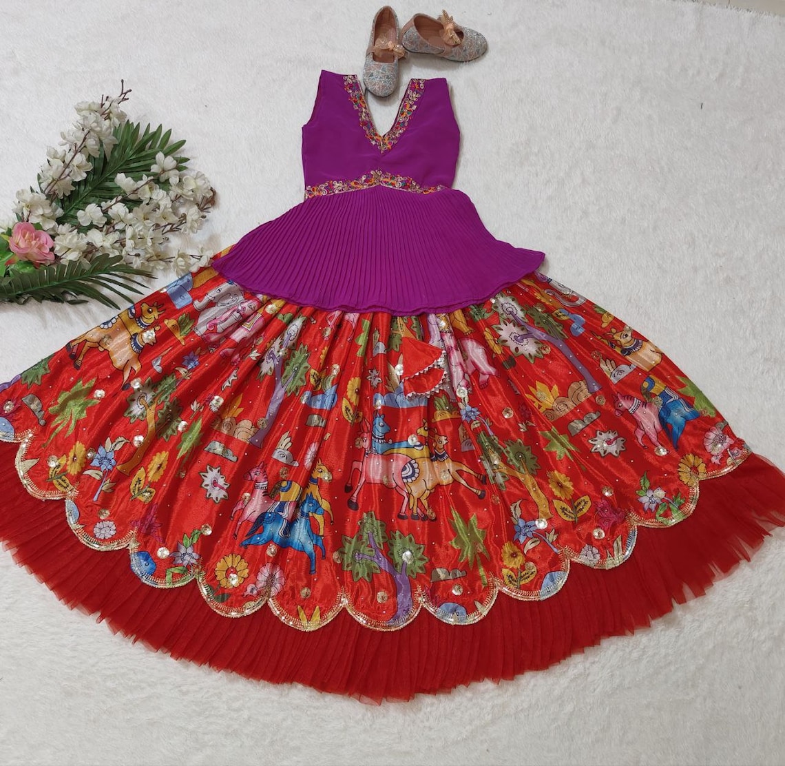 Designer Kids Lehenga Choli, Girls Lehenga Indian Kids Dress, Wedding ...