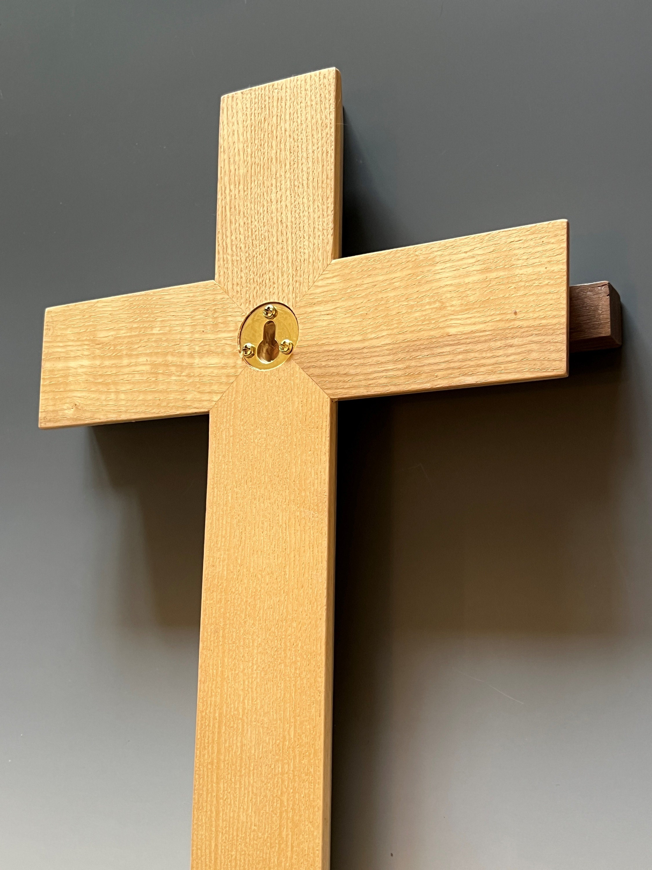 Hand Crafted Black Walnut on Ash Cross - Etsy