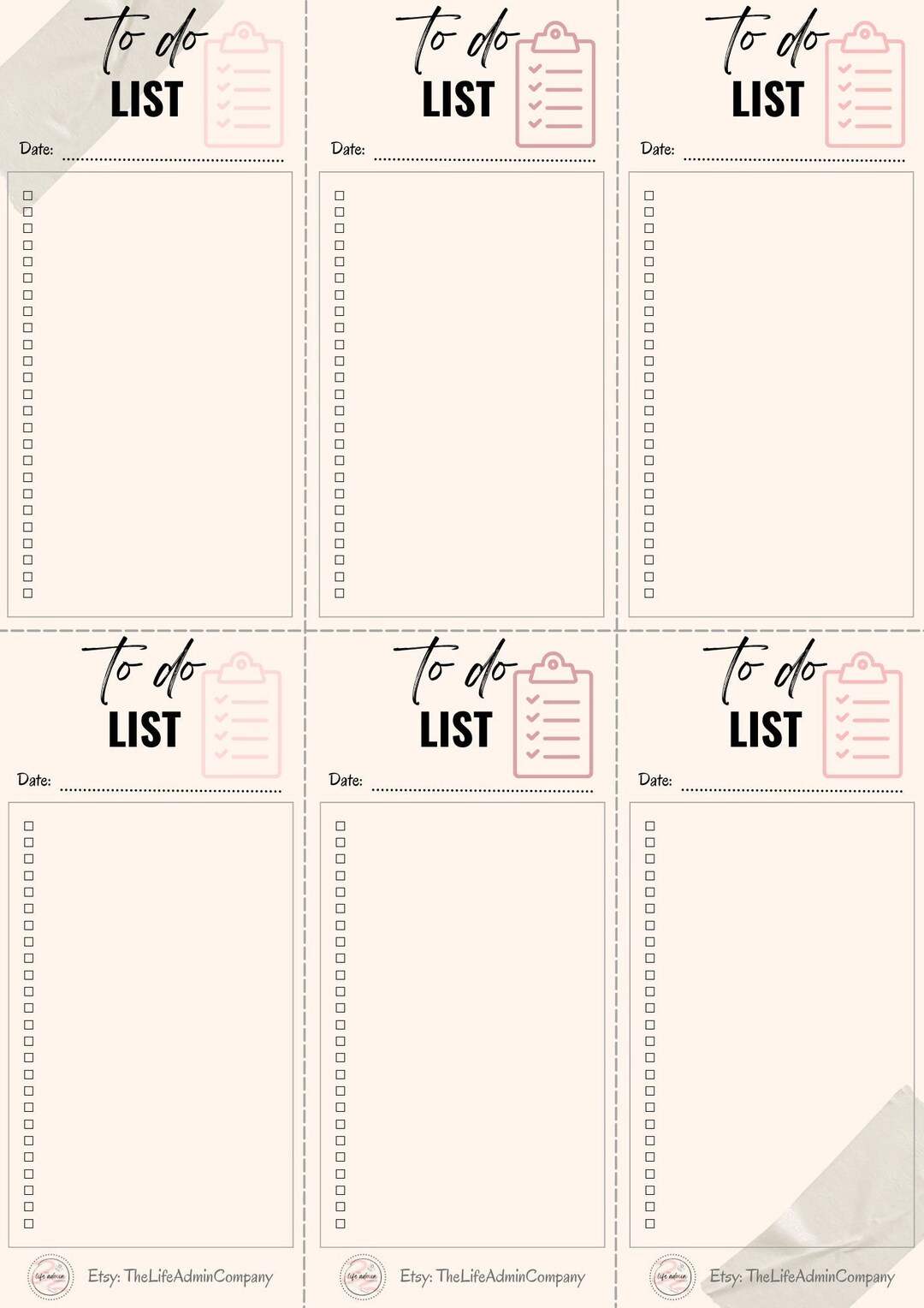 To Do List, Tracker, Organisation, Planner, Diary, Instant Printable ...