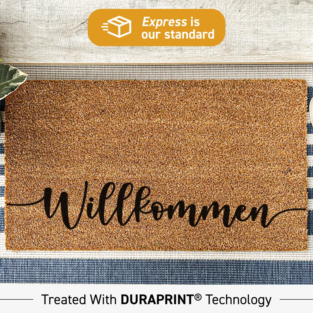Willkommen Custom Welcome Mat, Custom German Welcome Home Decor ...