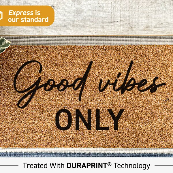 Good Vibes Only Door Mat - Etsy