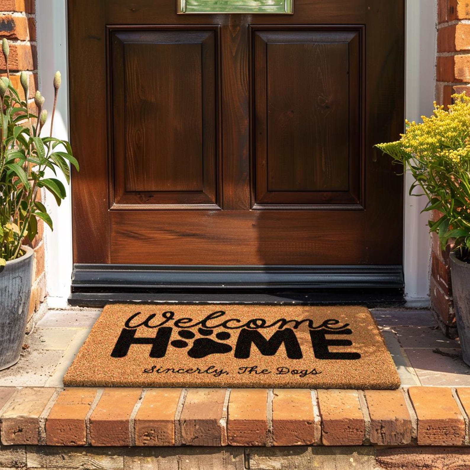 Sincerely the Dogs, Pet Welcome Mat Dog-themed Home Decor, Coir Dog ...