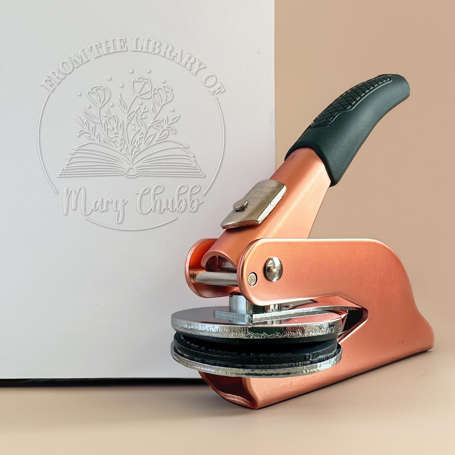 Book Embosser Personalized, Library Embosser Stamp, Book Lover Gift ...