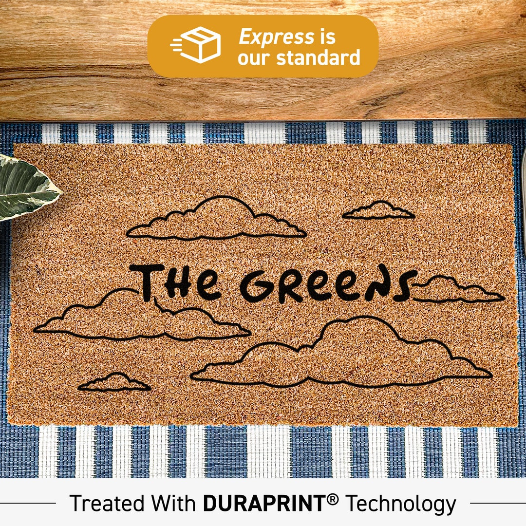 The Simpsons Inspired Family Name Doormat Customizable Home Decor - Etsy