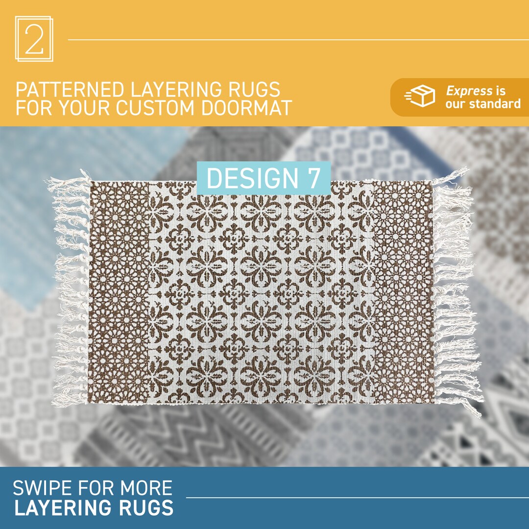 Farmhouse Rustic Layering Rug, Indoor and Outdoor Layering Rug ...