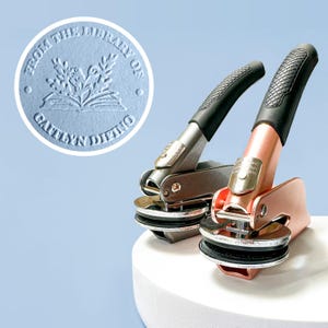 Book Embosser Personalized, Custom Stamp Design Embosser, Book Stamp ...