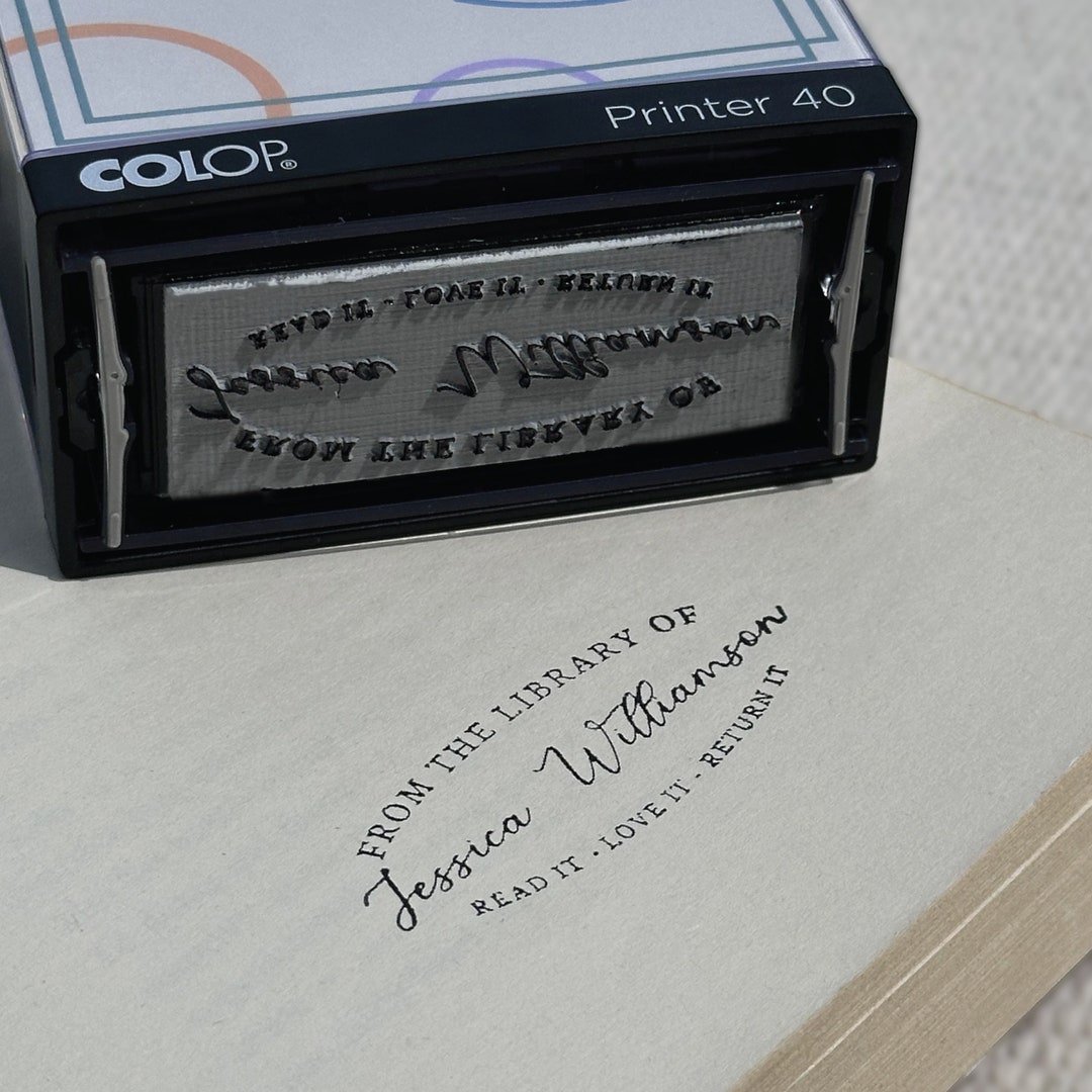 Custom Design Self- Inking Stamp, Custom Book Embosser Stamp ...