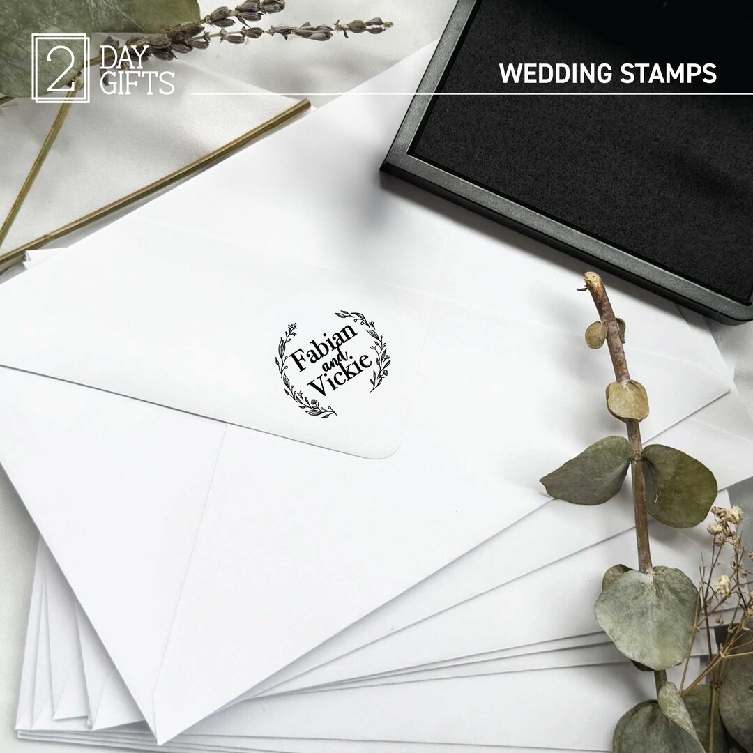 Wedding Stamps for Invitations, Personalized Wedding Stamp, Custom ...