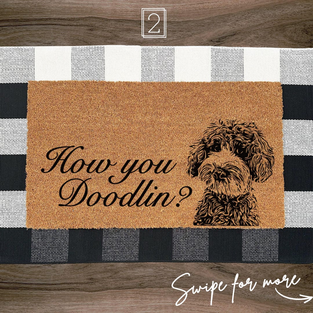 How Do You Doodle Doormat, Goldendoodle, Labradoodle, Dog Gift, Dog ...