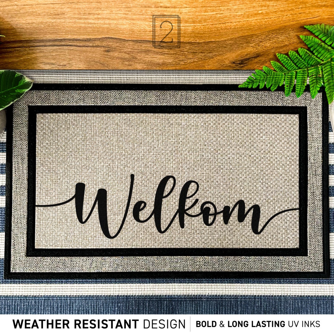 Welkom Custom Dutch Welcome Mat, Washable High Quality Indoor Welcome ...