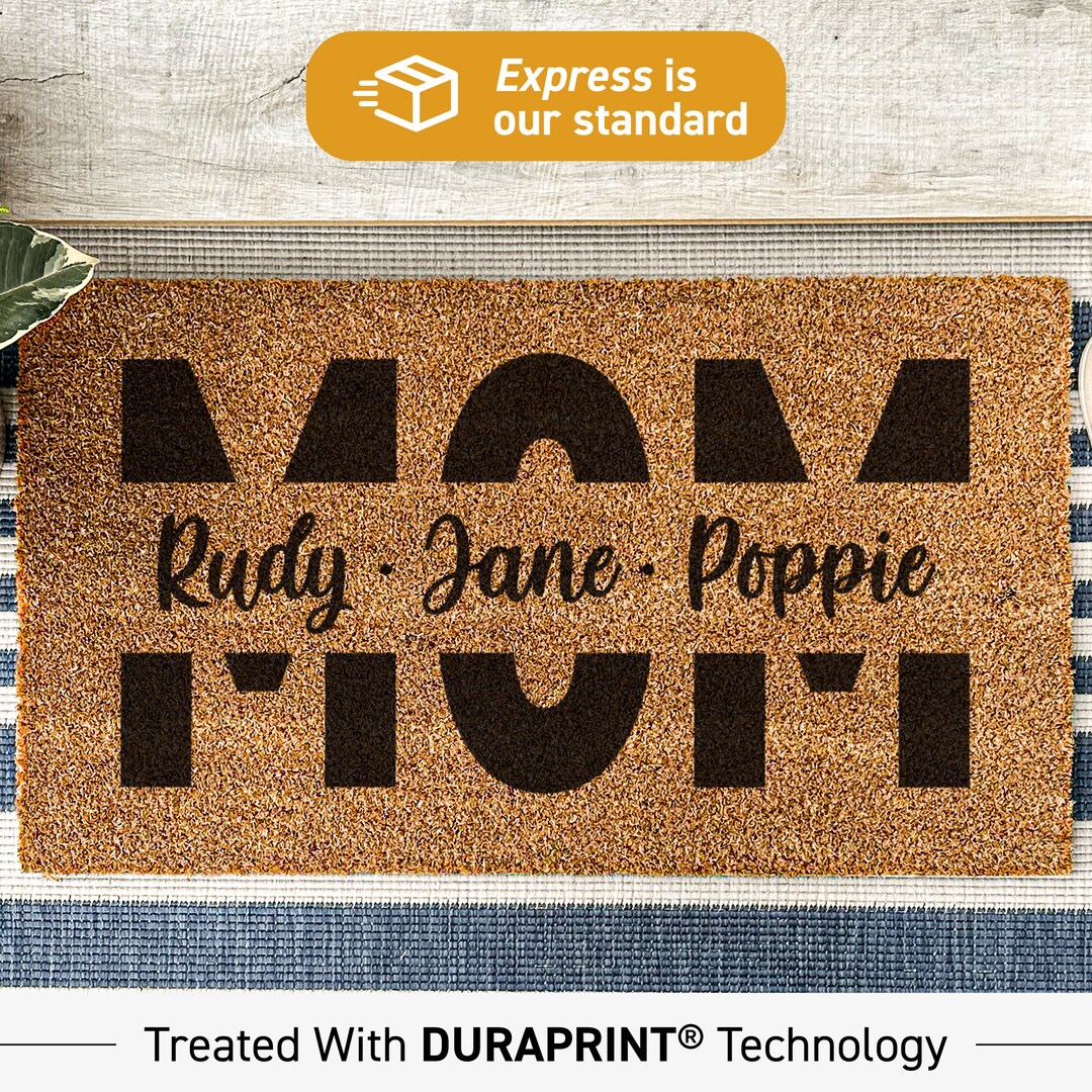 Personalized Doormat, Custom Mom and Family Personalized Door Mat ...