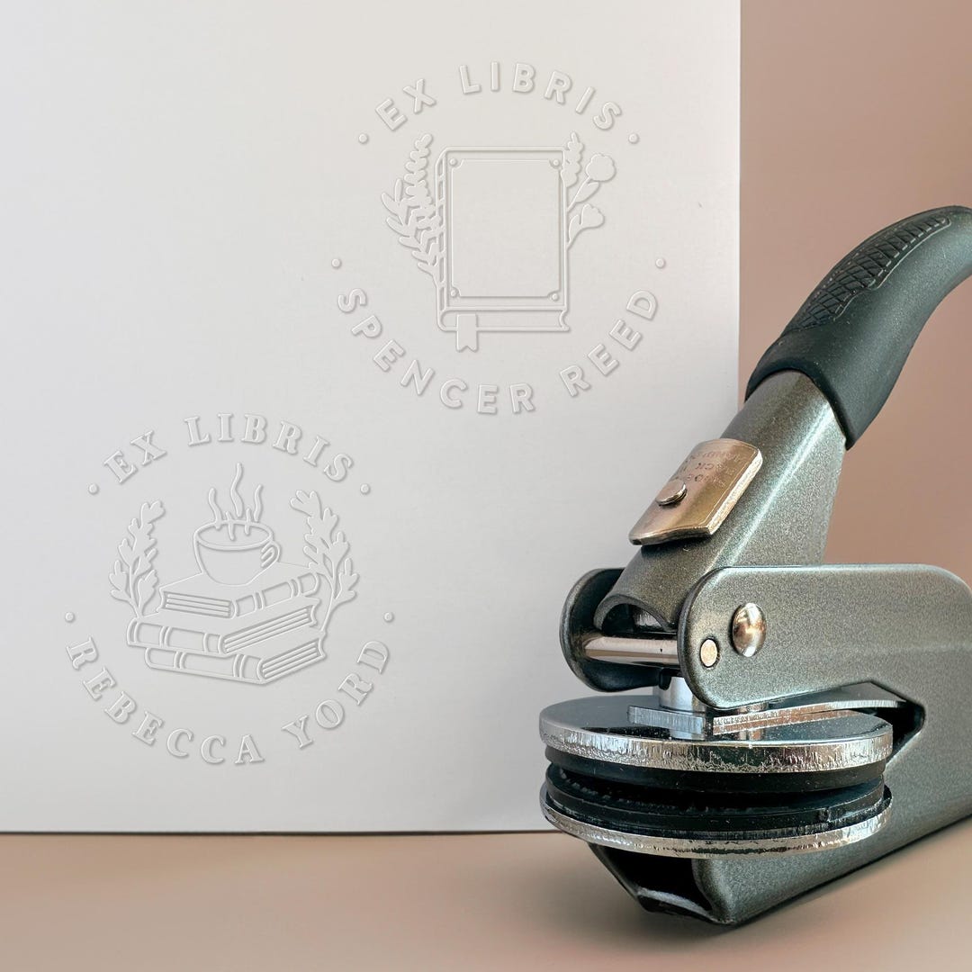 Ex Libris, Name Your Library Books, Great Book Lover Gift, Custom Ex ...