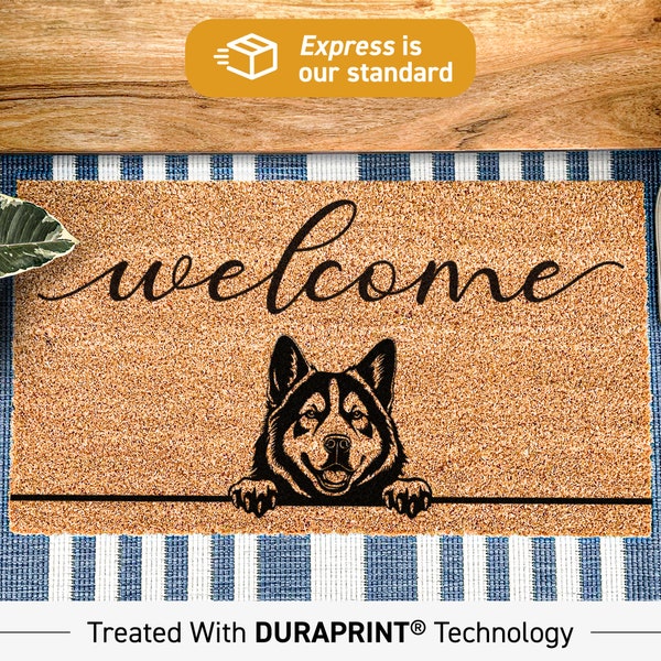 Welcome Mat Dog - Etsy