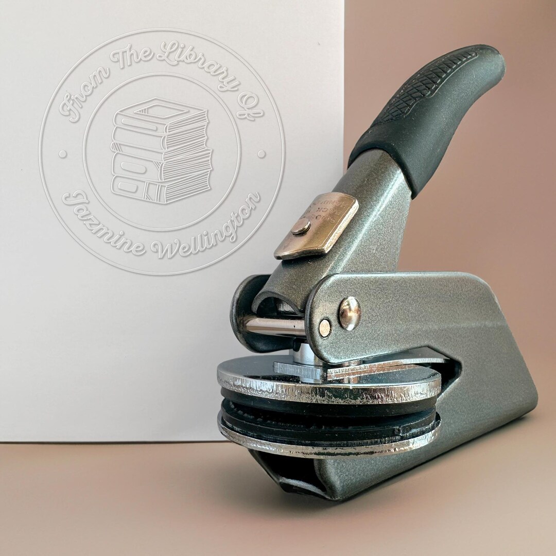 Best Seller Sophisticated Business Embosser, From the Library of Book ...