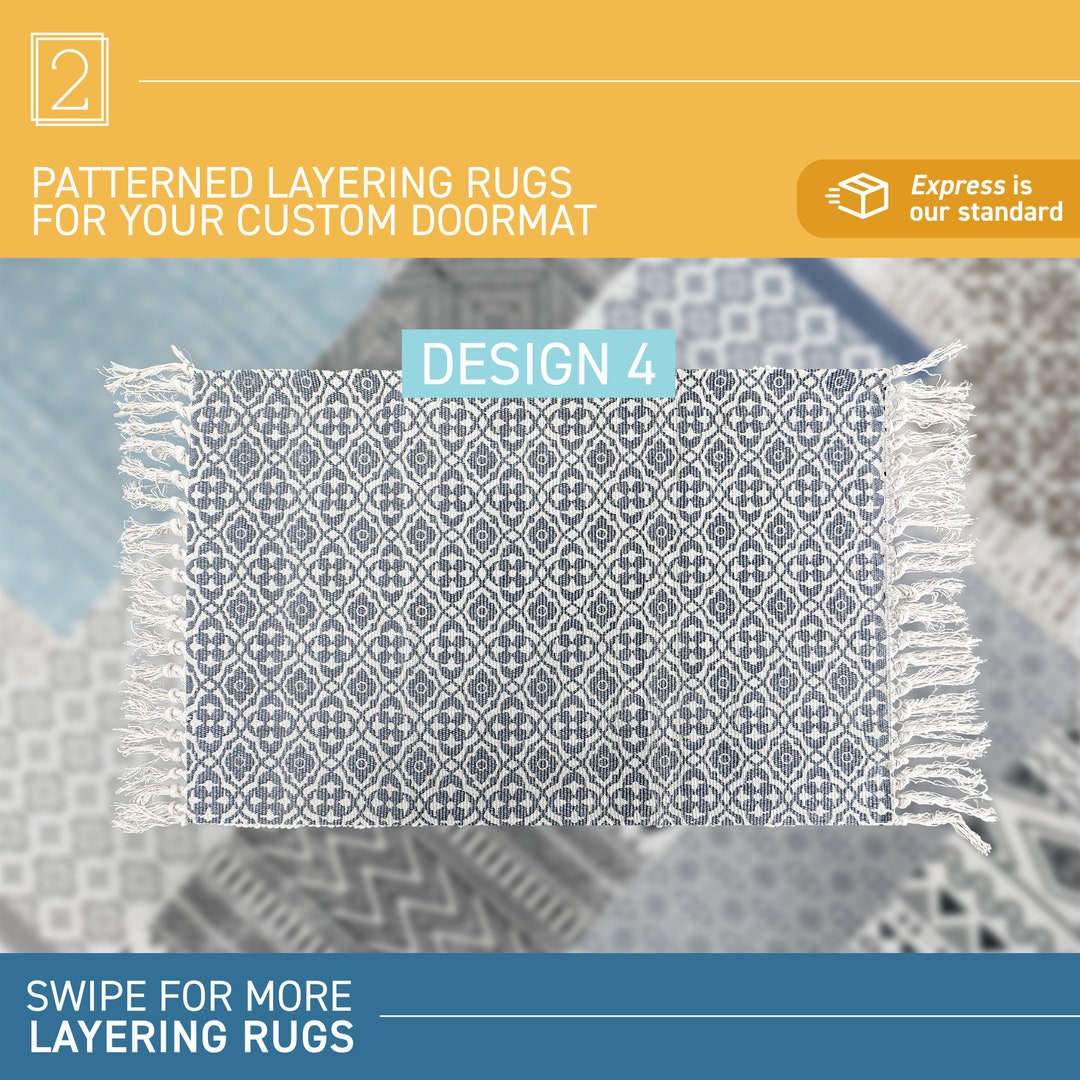 Farmhouse Indoor and Outdoor Layering Rug, Entryway Accent Decor ...