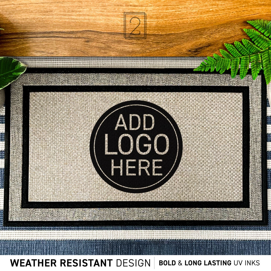 Branding Doormat, Add Logo Here Personalized Doormat, Custom Business ...
