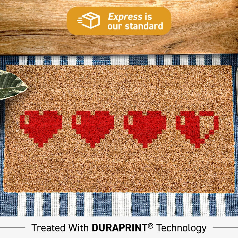 Heart Doormat - Etsy
