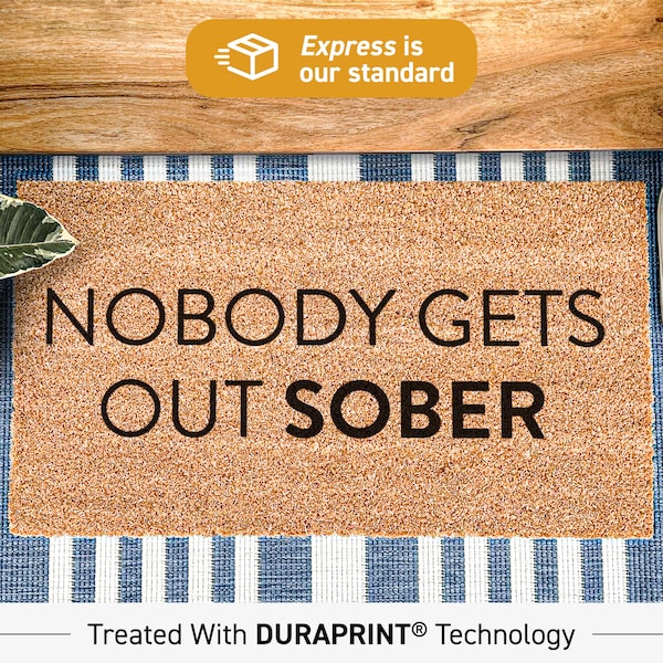 Alcohol Welcome Mats - Etsy