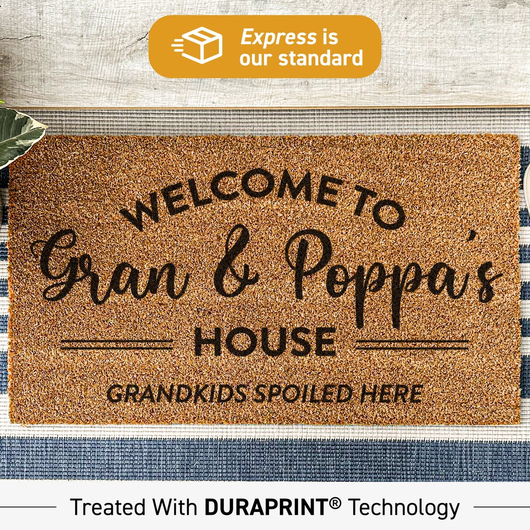 Welcome to Gran & Poppa's House, Gift for Grandparents, Retirement Home ...