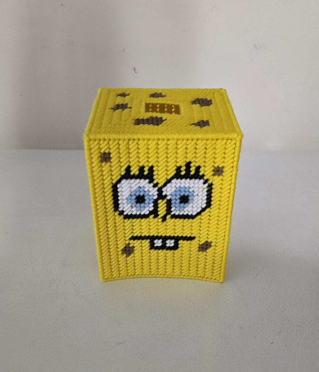 New Handmade Plastic Canvas Spongebob Tissue Box Cover This Item is ...