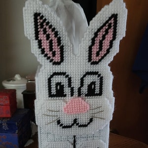 New Handmade Made to Order. Brown Bunny Tissue Box Cover-plastic Canvas ...