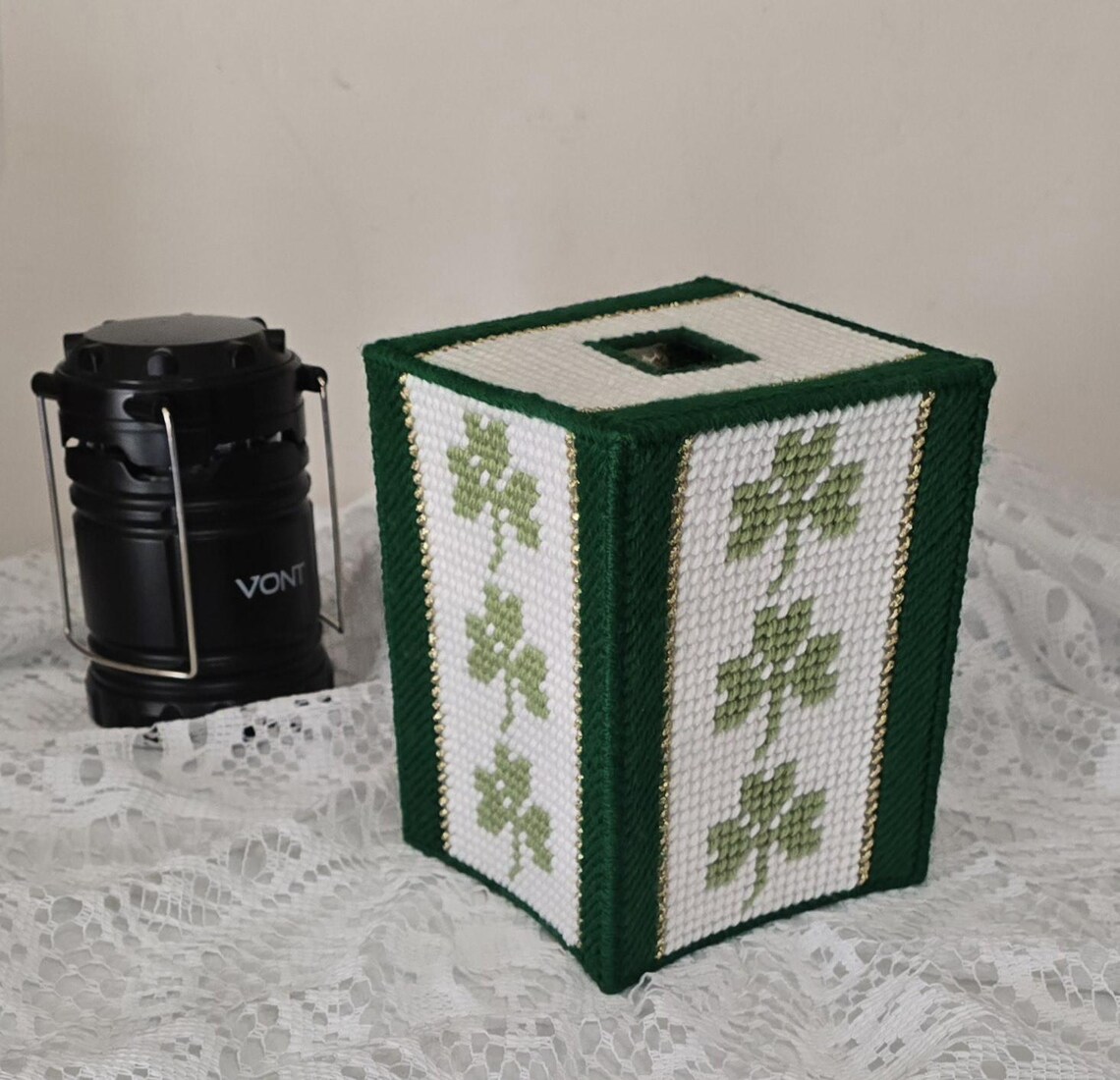 Made to Order. Shamrock (st Patrick's Day)plastic Canvas Tissue Box ...