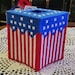 New Handmade Plastic Canvas Patriotic Tissue Box Cover. This Item is ...