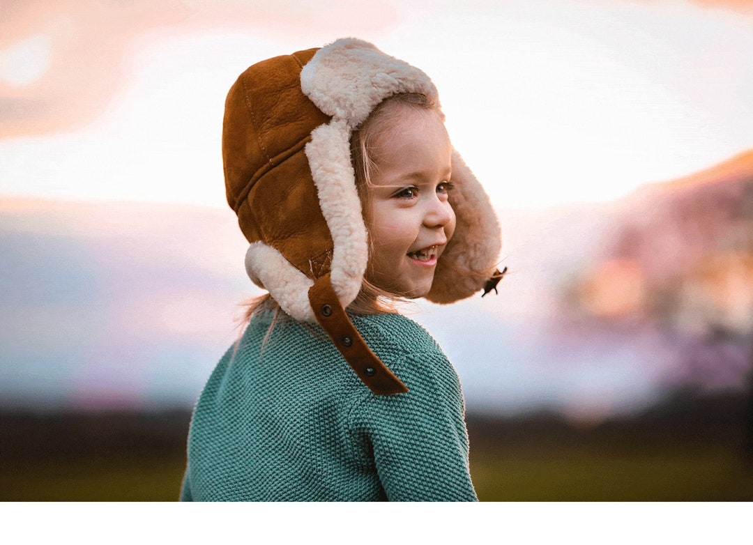 Sheepers Child Chestnut Aviator Hat - Etsy