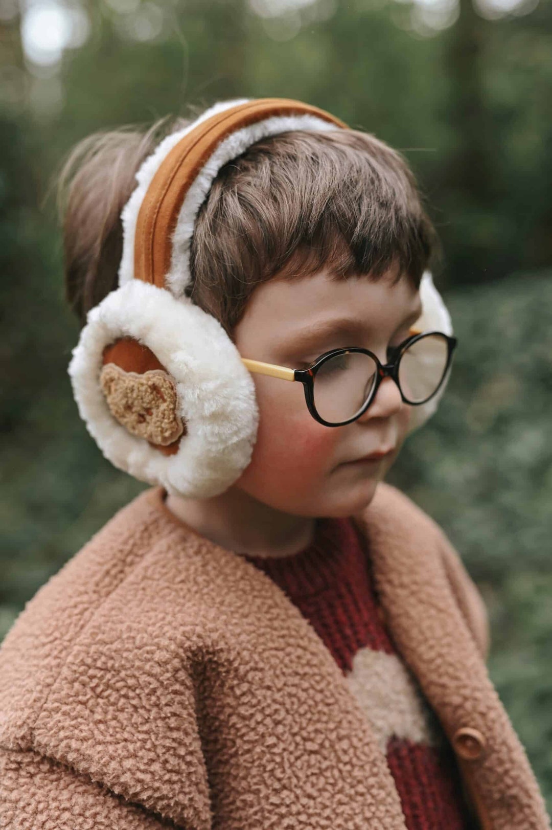 Children's Chestnut Teddy Bear Ear Muffs - Etsy