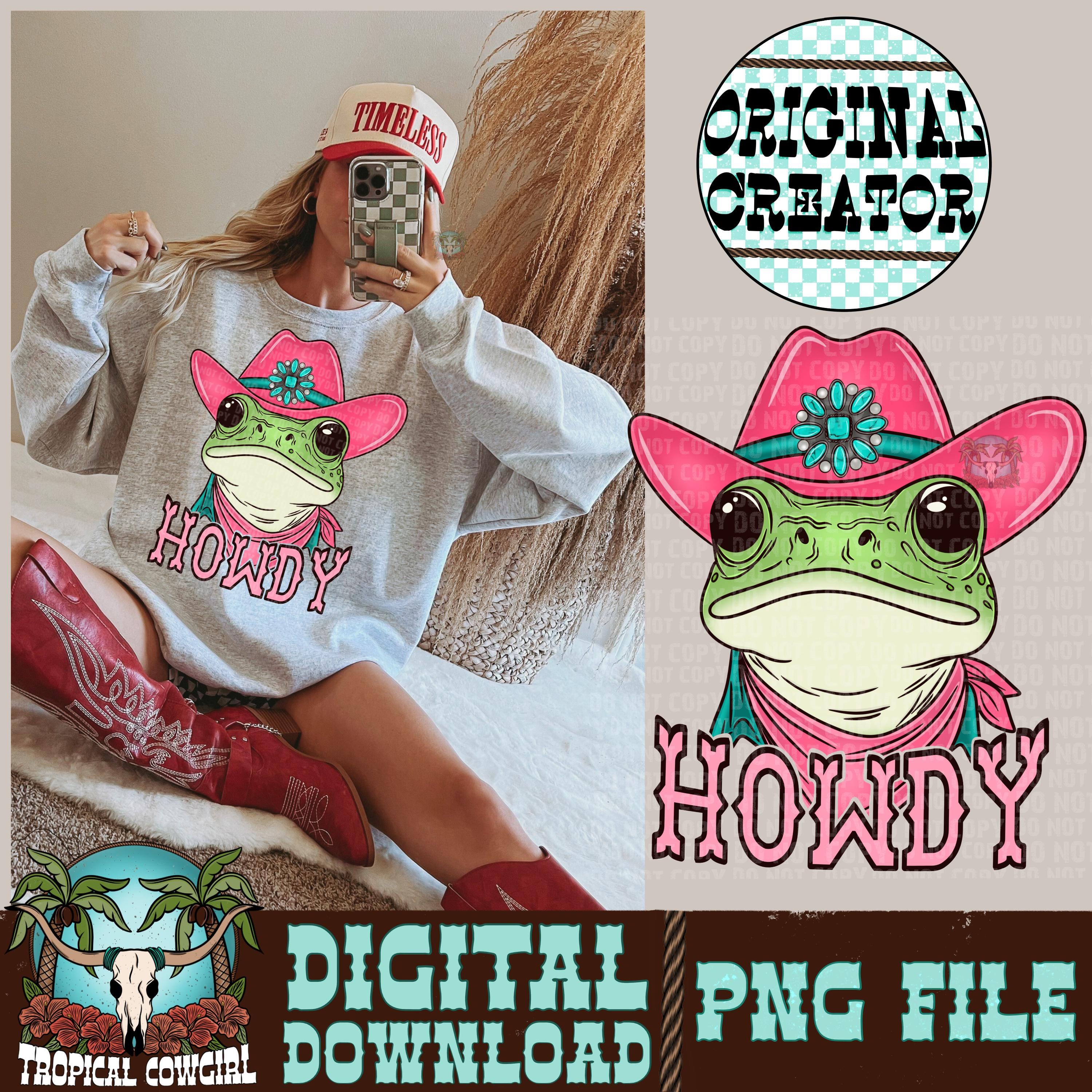 Western Frog PNG, Cowboy Shirt Design (digital Download) - Etsy