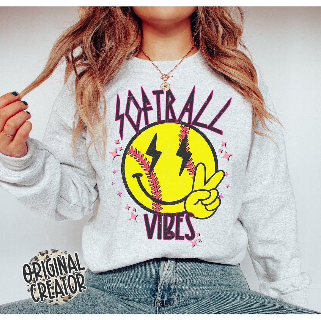 Softball Vibes PNG| Softball Sublimation| Sublimation| Sports Mom Png ...