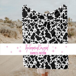 Cow Print Seamless Pattern, Cowhide Seamless Pattern, Repeating Cow ...