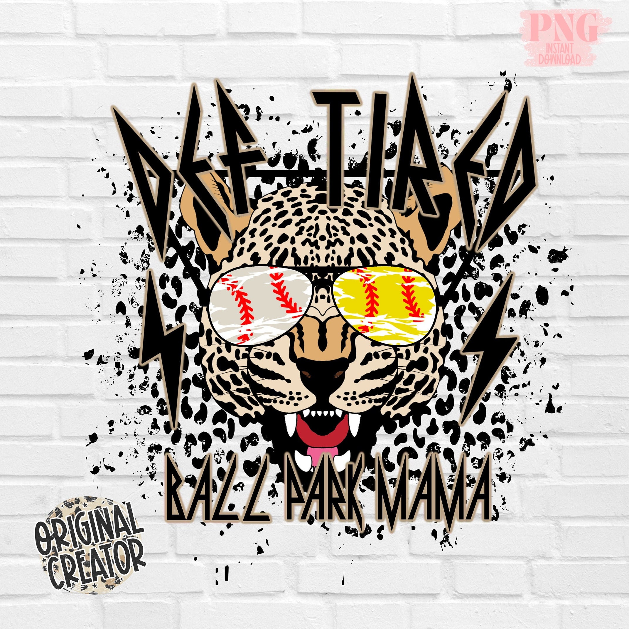 Def Tired Ballpark Mama PNG Trendy Png Original Creator - Etsy