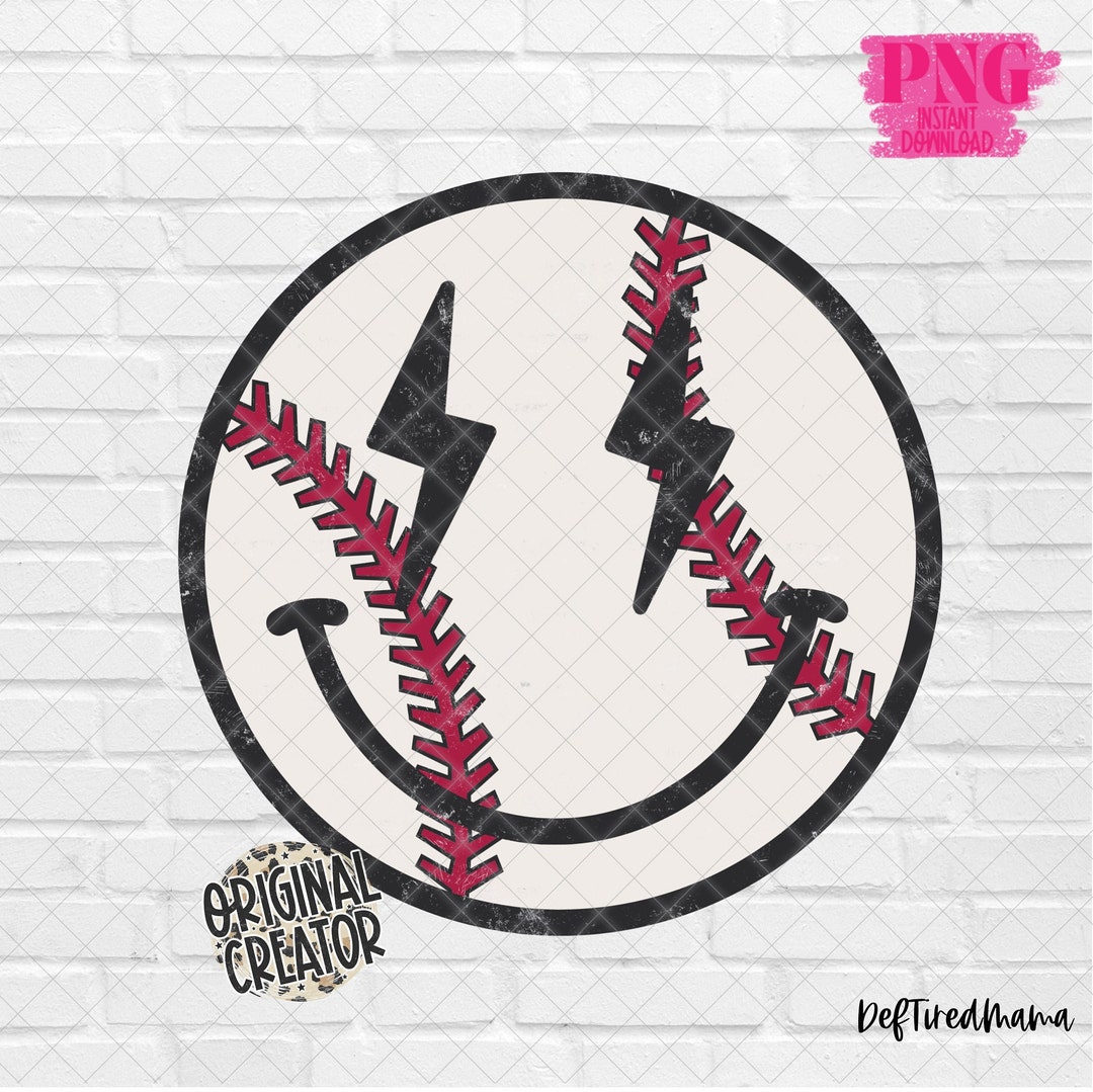 Baseball PNG| Retro Baseball| Lightening Bolt Png| Sports Png| TRENDY ...