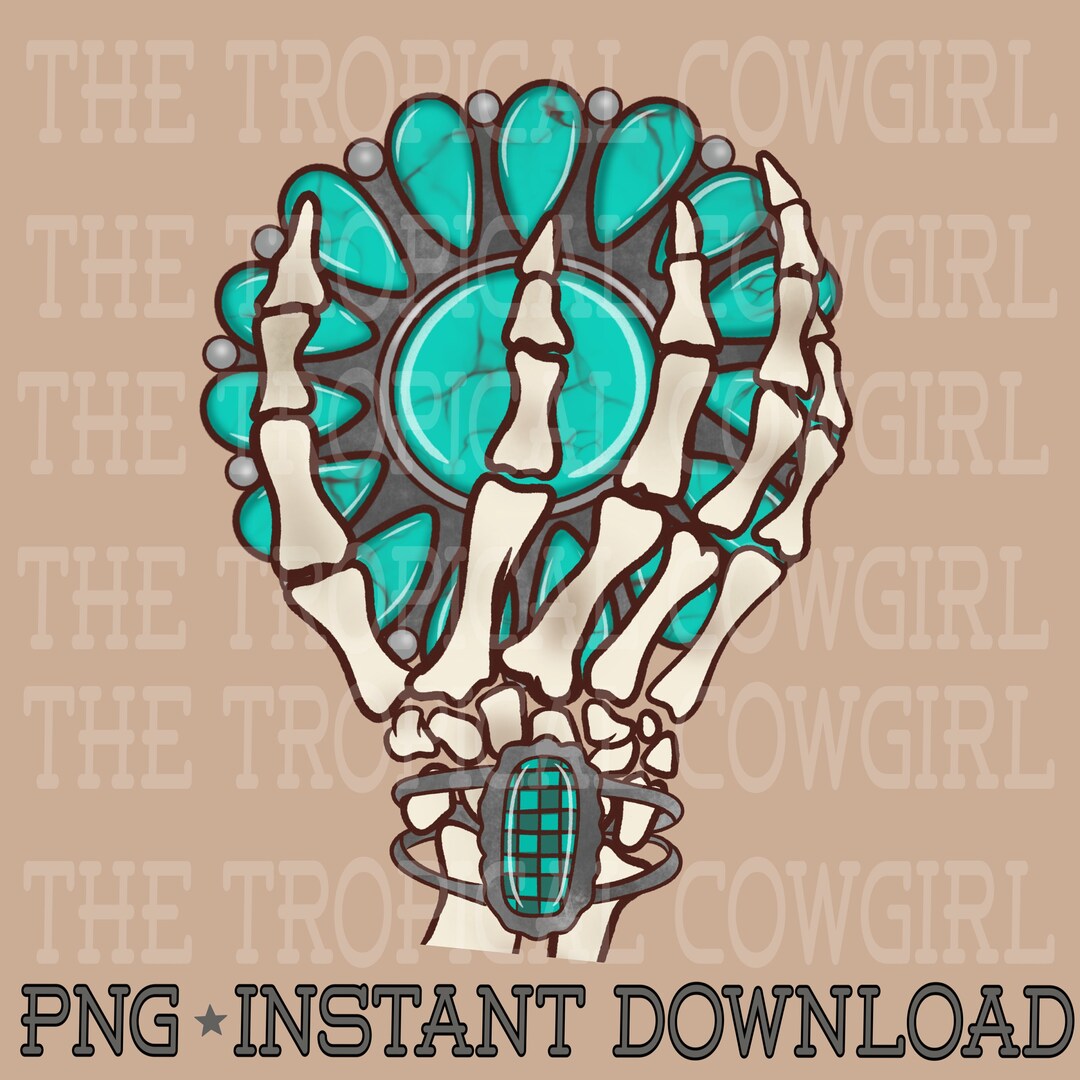 Western Skeleton Hand PNG, Skeleton Hand Png, Western Shirt Design ...