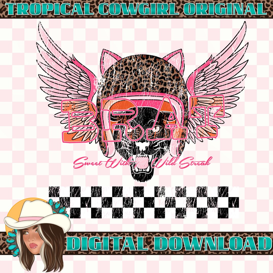 Leopard Print Brat PNG, Edgy Grunge Design (digital Download) - Etsy