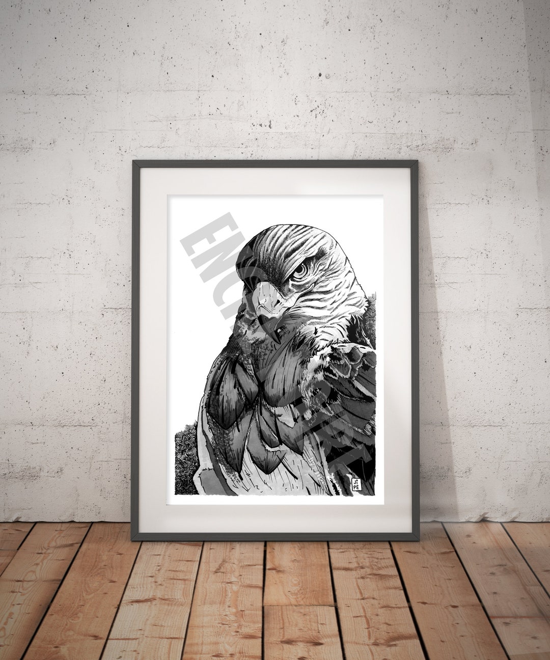 Hawk ( Digital Download From Original Art - A4 ) - Etsy