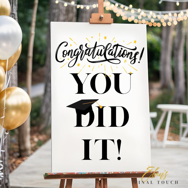 You Did It! Graduation SVG PNG Files - Etsy