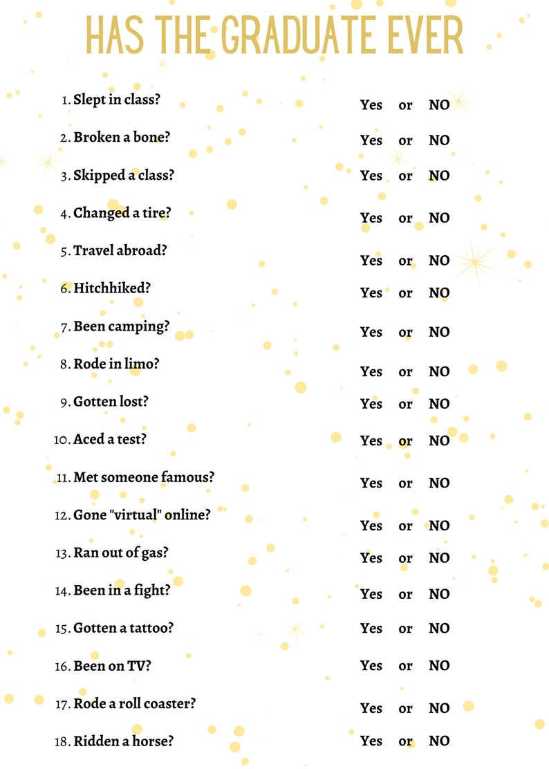 Graduation Advice and Wishes Easy Download and Print Party Games - Etsy