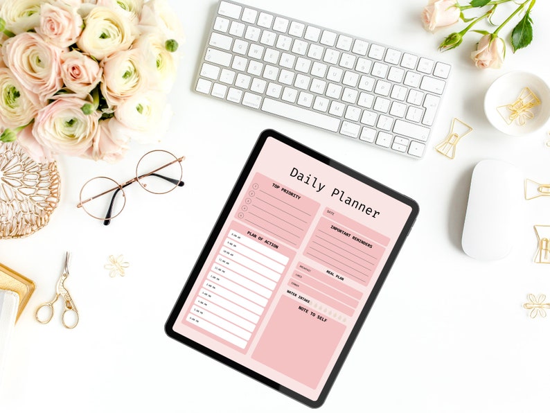Customizable Daily Planner Instant Download - Etsy